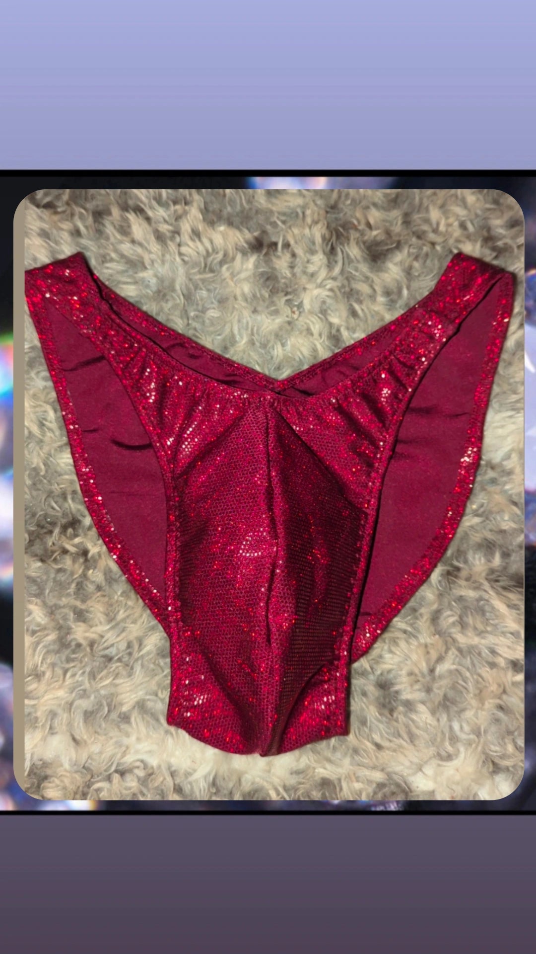 Bodybuilding Trunks (Red Sparkle) MENS – Abrillare